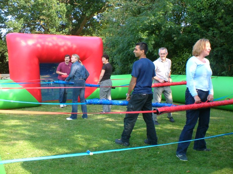 Funtasia Entertainment - Inflatable Human Table Football hire for party ...
